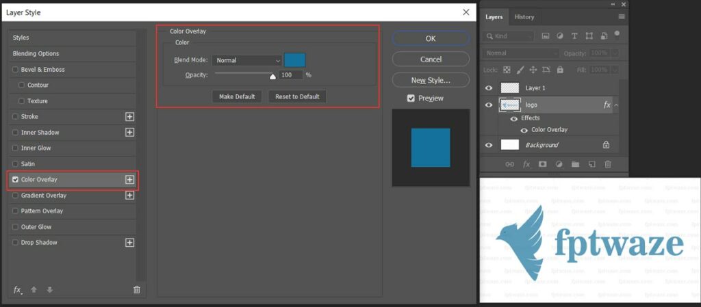 [6] How to use Layer style Photoshop - FPTwaze
